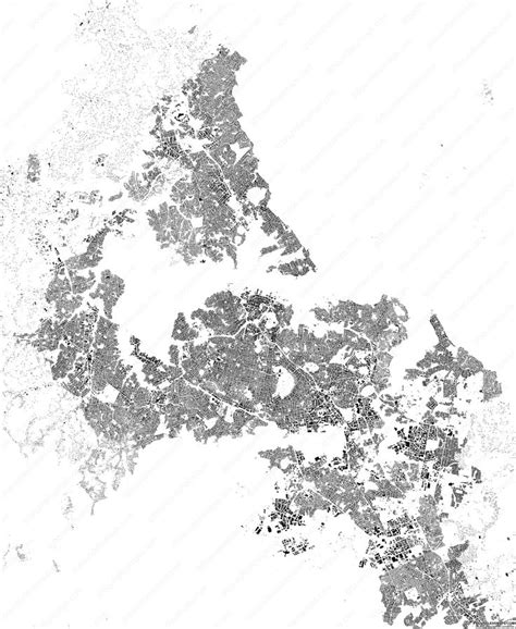 Auckland Figure Ground Vector Map Boundless Maps