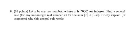 solved 6 10 points let x be any real number where x is