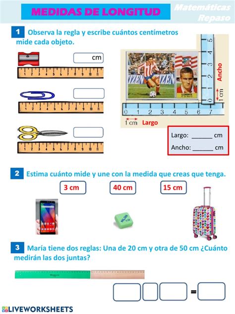 Longitud Para Alumnos De 3er Grado Medidas De Longitud Peso Y