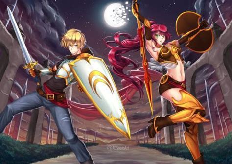 Jaune Arc And Pyrrha Nikos By ADSouto Rwby Fanart Rwby Pyrrha Rwby