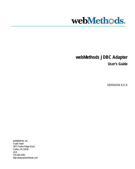 Pdf Webmethods Jdbc Adapter User Guide Software Ag Dokumentips