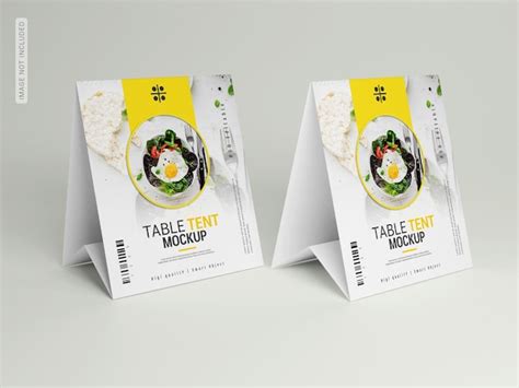 Table Tent Mockup Premium Psd