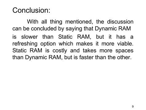 Static And Dynamic Memories PPT Data Storage And Warehousing Computing