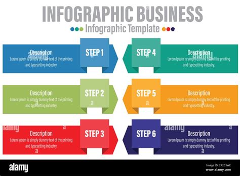Six Rectangle Timeline Steps Or Option Workflow Infographic Plan Concept Design Vector With