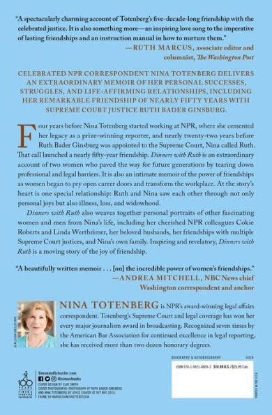 Dinners With Ruth A Memoir On The Power Of Friendships By Nina