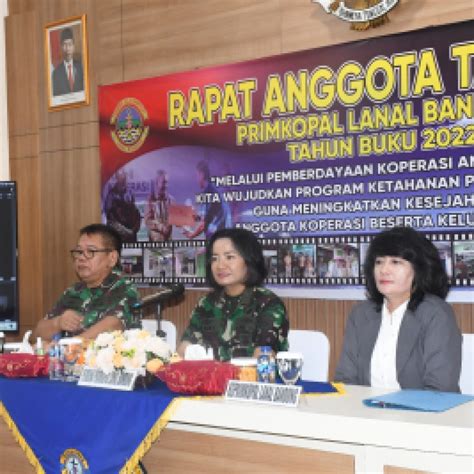 Primkopal Lanal Bandung Gelar Rapat Anggota Tahunan Tahun Buku 2022