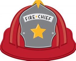 Fire Chief Helmet Vector Illustration