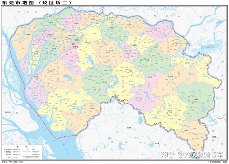 图文解读东莞市行政和地理（2023年高清地图） 知乎