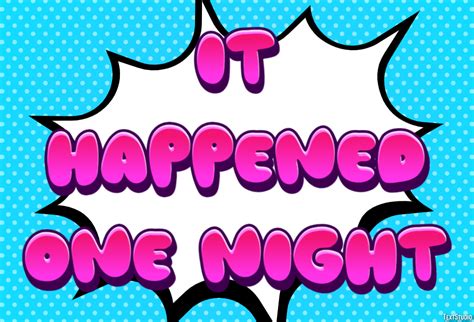 It Happened One Night Text Effect And Logo Design Movie