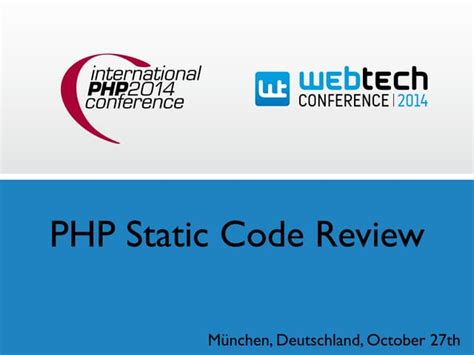 Php Static Code Review Ppt