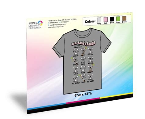 Art Proof Approval Template For Screen Printing Embroidery And Htv