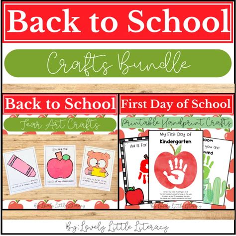 Back To School Crafts First Day Of School Activities Tear Art Pre K