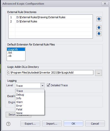 ilogic troubleshooting and debugging