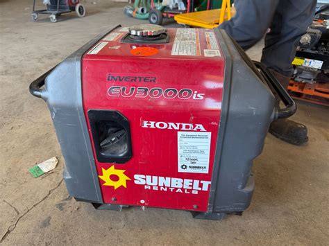 10858343 Honda Eu3000is Portable Generator Starts And Runs Engine