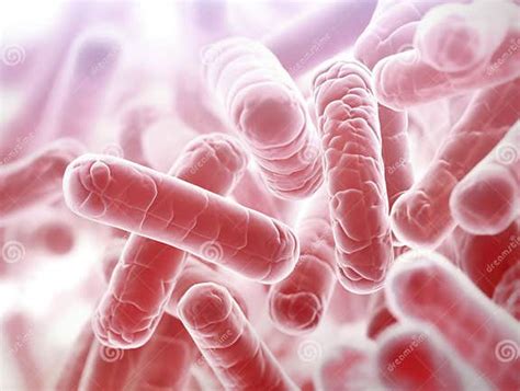 Close Up 3d Picture Of E Coli Bacteria Under Microscope Stock Illustration Illustration Of