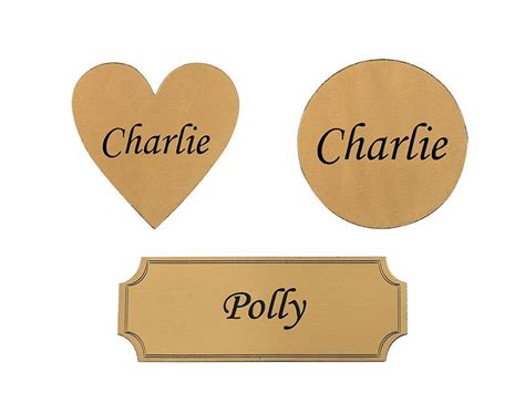 Products Available With Optional Brass Effect Plaque Tributes