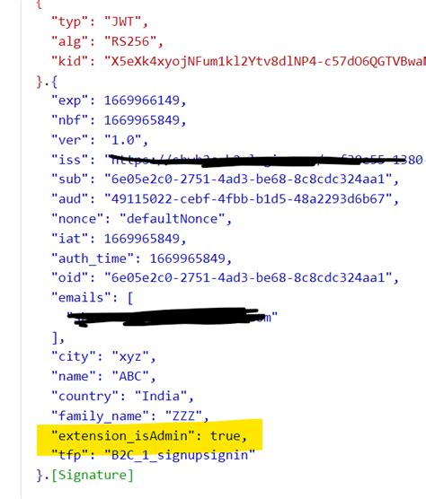 Azure Ad B2c Custom Claims Not Returned In Token Microsoft Qanda