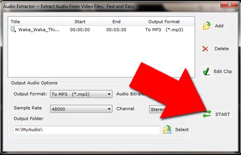 how to extract audio from mp4 files with aoa audio extractor