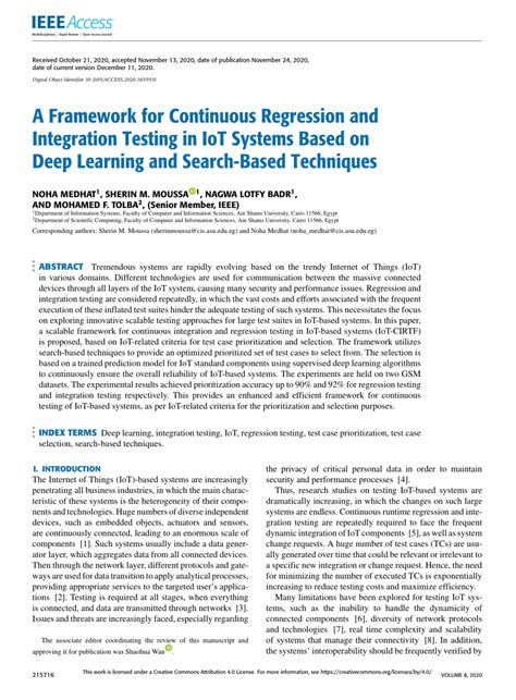 Pdf A Framework For Continuous Regression And Integration Testing In