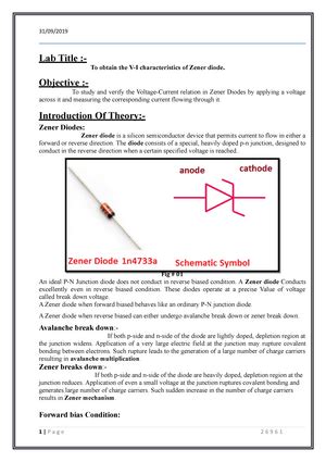 Lab Best Lab Report Lab Title To Analyse The Waveform At The Output Of Half