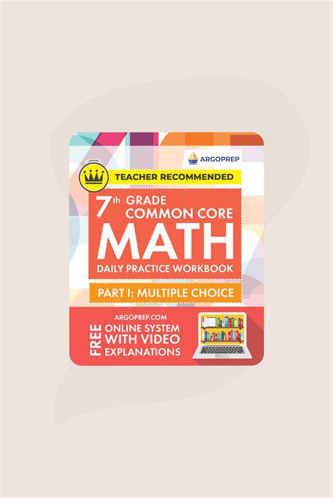 7th Grade Math Workbook Multiple Choice Argoprep