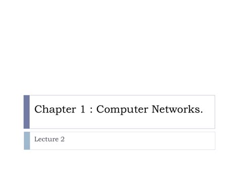 chapter 1 computer networks