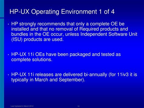 PPT Keeping HP UX Up To Date And Patching Best Practices PowerPoint Presentation ID 1637841