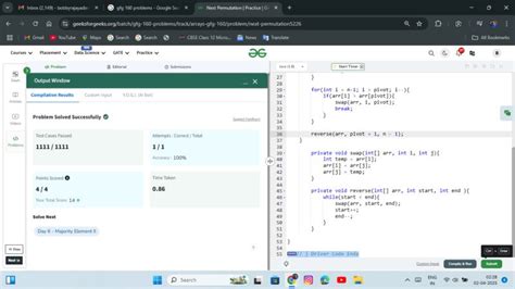 Gfg160 Geekstreak2025 Codingchallenge Nextpermutation