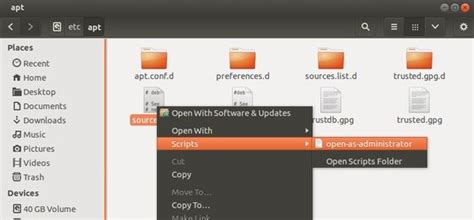 Ubuntu 1404 Add ‘open As Rootadministrator To Context Menu Ubuntuhandbook