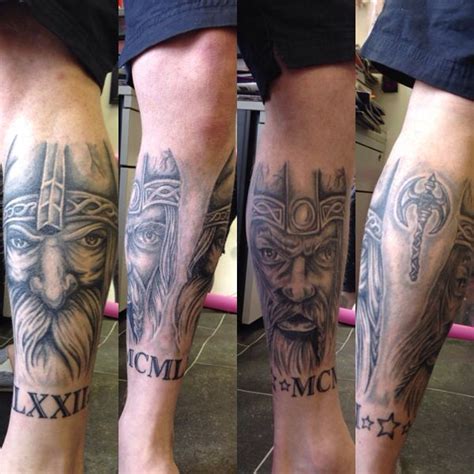 Viking Leg Sleeve Tattoo Leg Tattoos Leg Sleeve Tattoo Full Leg Tattoos