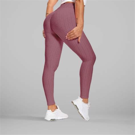 Anti Cellulite And Push Up Leggings Mauve Gymkartel