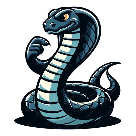 Premium Vector Cartoon Cobra Vector Illustration