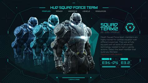 HUD SQUAD GAME UI CONCEPT Behance