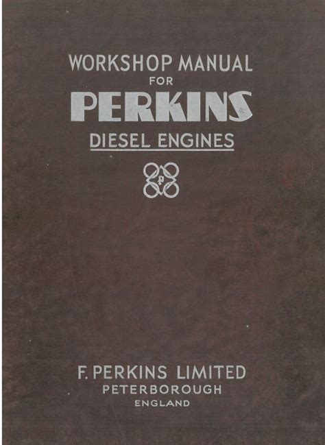 Perkins Diesel Engine P4 And P6 Workshop Service Manual P6 P4 Original