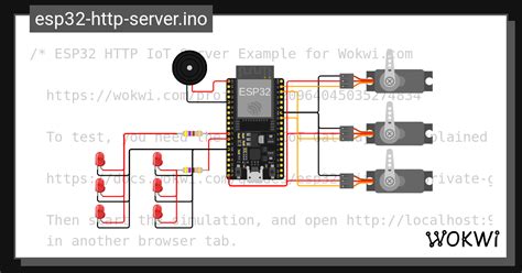 Esp32 2pwm Servos 6 Lights Wokwi Esp32 Stm32 Arduino Simulator