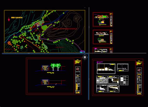 Tourist Development Of An Agriculture Area 2d Dwg Design Detail For