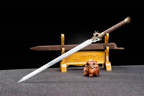 Chinese Loong Jian Swords Realhand Forged High Carbon Steel Bladeal