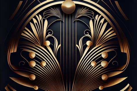 Premium Photo Luxury Art Deco Background