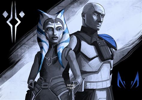 Rex And Ahsoka By Uzuri Art Rimaginaryjedi