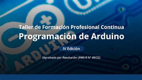 Taller De Formación Profesional Continua De Programación De Arduino