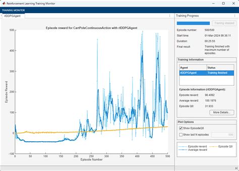 Configure Exploration For Reinforcement Learning Agents Matlab And Simulink