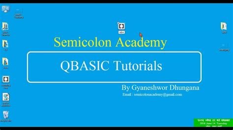 Qbasic Tutorial File Handling In Qbasic Part 1 Youtube