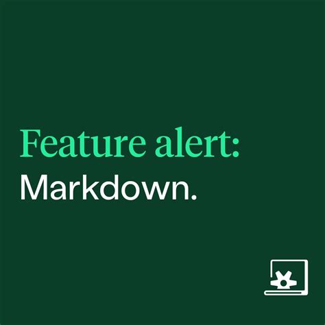 Feature Alert Markdown Skillable