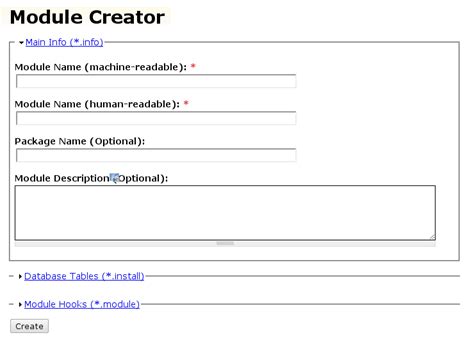 Module Creator Drupal Org