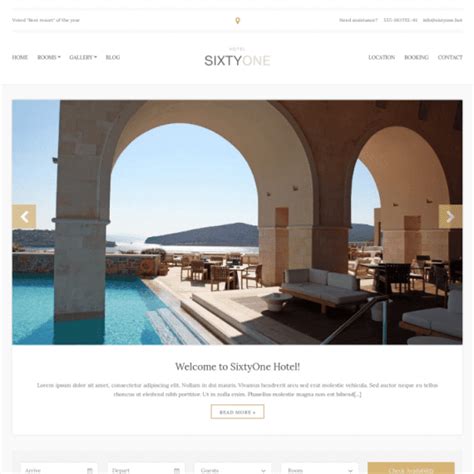 Css Igniter Sixtyone Hotel Wordpress Theme 2100 酒店主题下载芒果运营