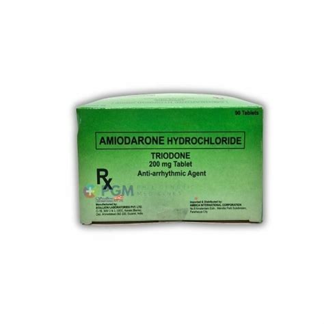 Amiodarone Hydrochloride 200mg Tablet Triodone Philippine Generic Medicines