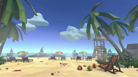 Low Poly Beach Unity5 Youtube Low Poly Beach Unity5 Youtube