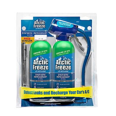 Arctic Freeze R-134a Refrigerant Kit: Includes Hose with Gauge, Detects ...