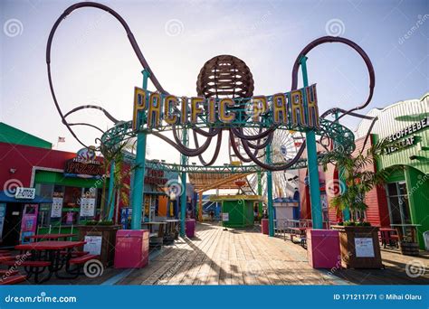 Santa Monica Los Angeles Usa October 30th 2019 Pacific Park