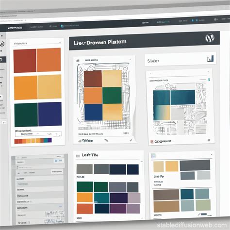 Modern Wordpress Dashboard Design Stable Diffusion Online